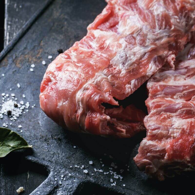 2x Large Plain Pork Ribs - Taylor's Family Butchers